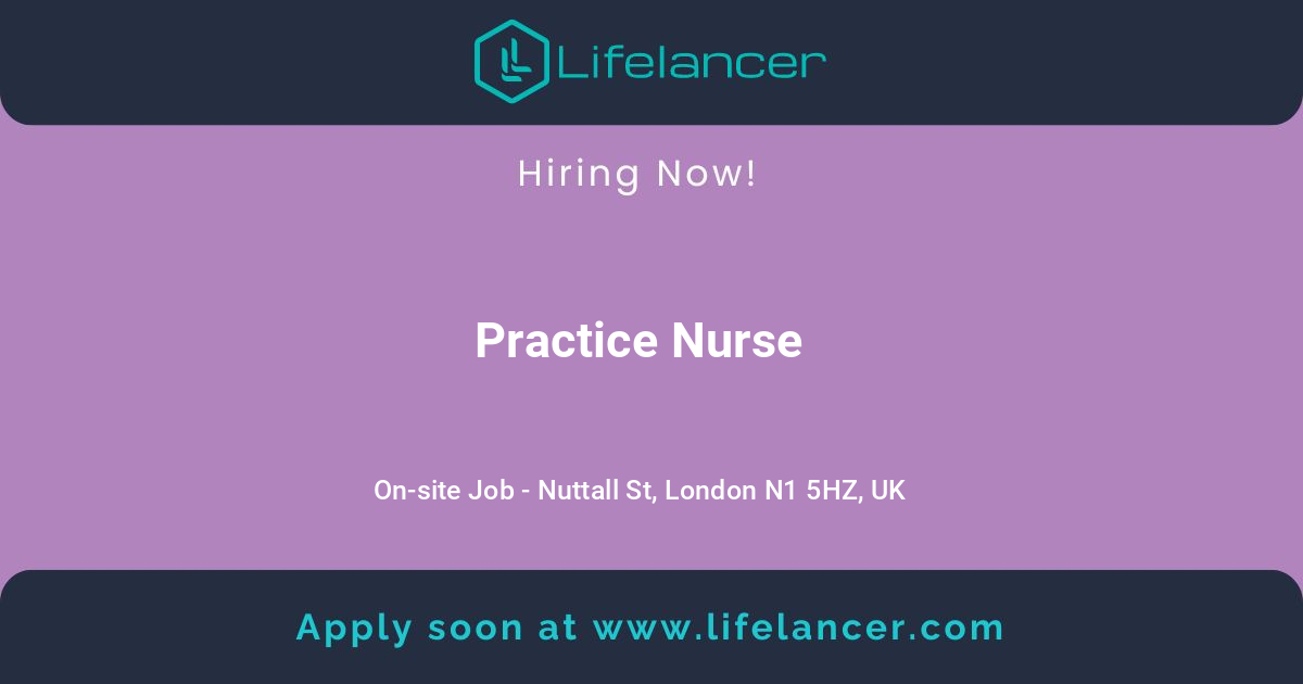 Practice Nurse - On-site Job at The Lawson Practice | Lifelancer