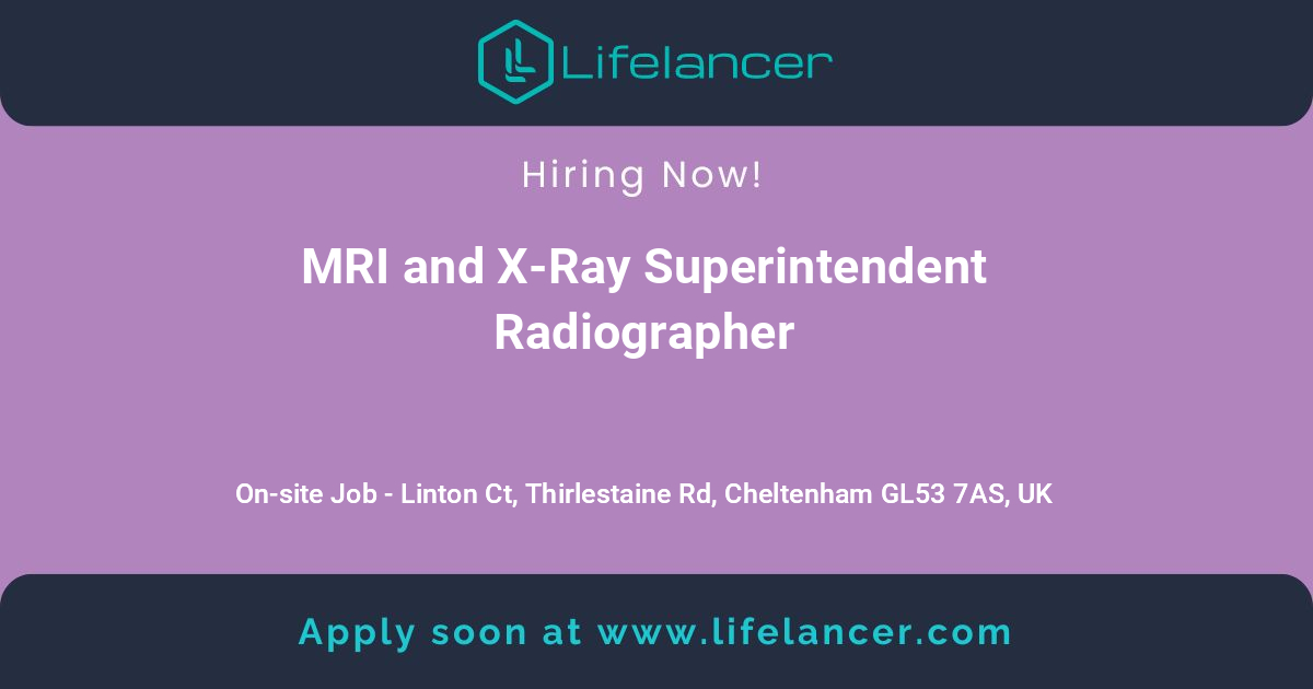 MRI and X-Ray Superintendent Radiographer - On-site Job at Cobalt ...