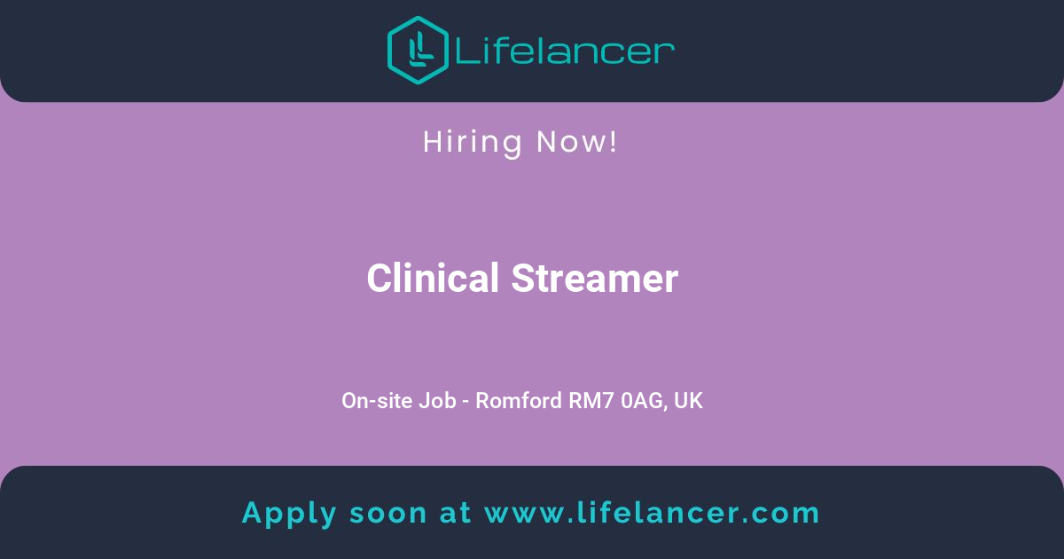Clinical Streamer - On-site Job at Partnership of East London Co ...