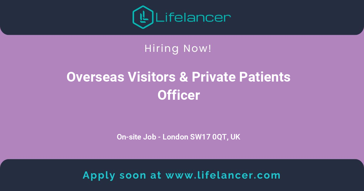 Overseas Visitors & Private Patients Officer - On-site Job at St George ...