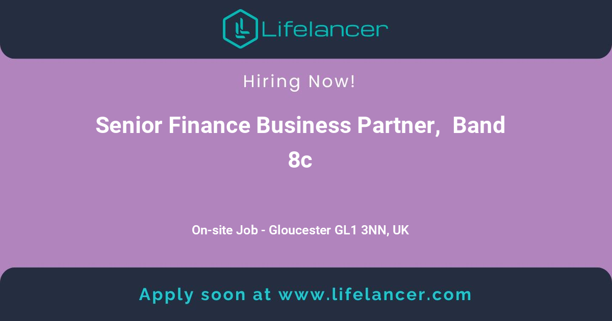 Senior Finance Business Partner, Band 8c - On-site Job at ...