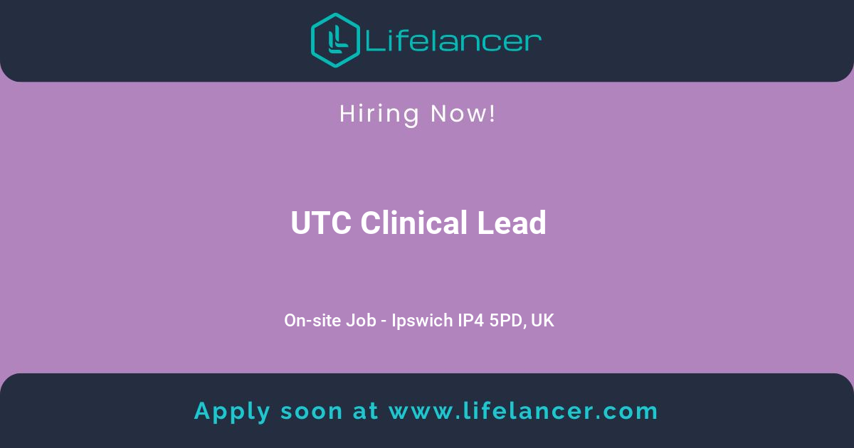 UTC Clinical Lead - On-site Job at East Suffolk and North Essex NHS ...