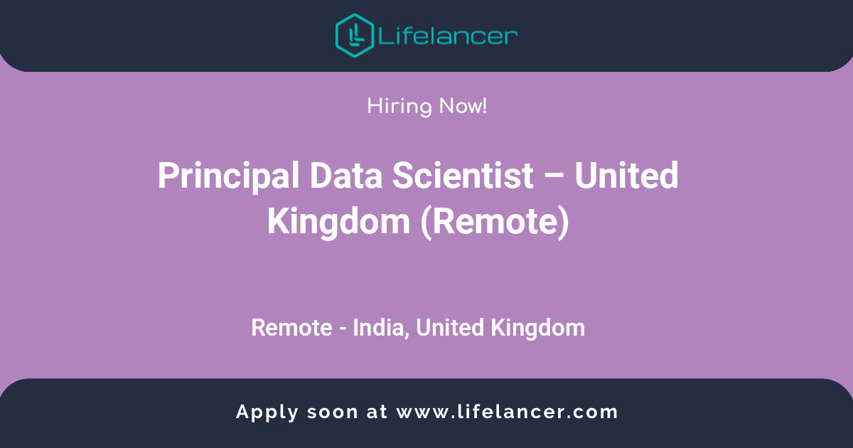 Principal Data Scientist – United Kingdom (Remote) - Remote Job at Veeva | Lifelancer