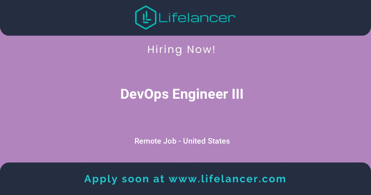 DevOps Engineer III - Remote Job at Geneoscopy | Lifelancer