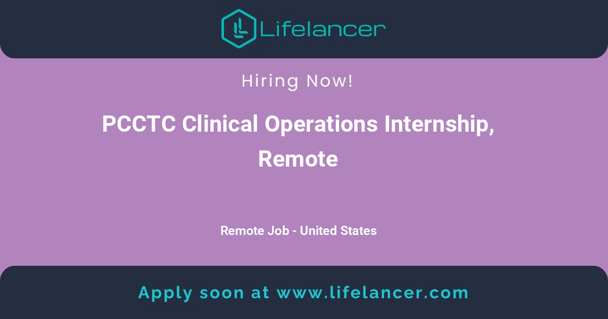 PCCTC Clinical Operations Internship, Remote - Remote Job at Memorial ...