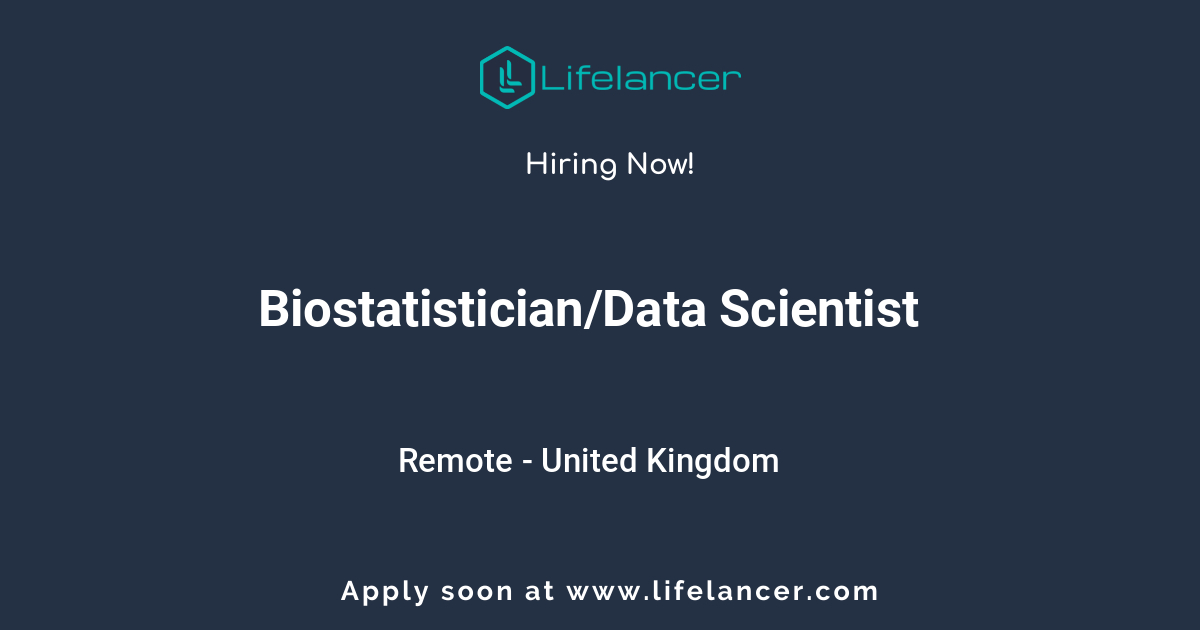 Biostatistician/Data Scientist - Remote Job at Institute of Cancer Research | Lifelancer