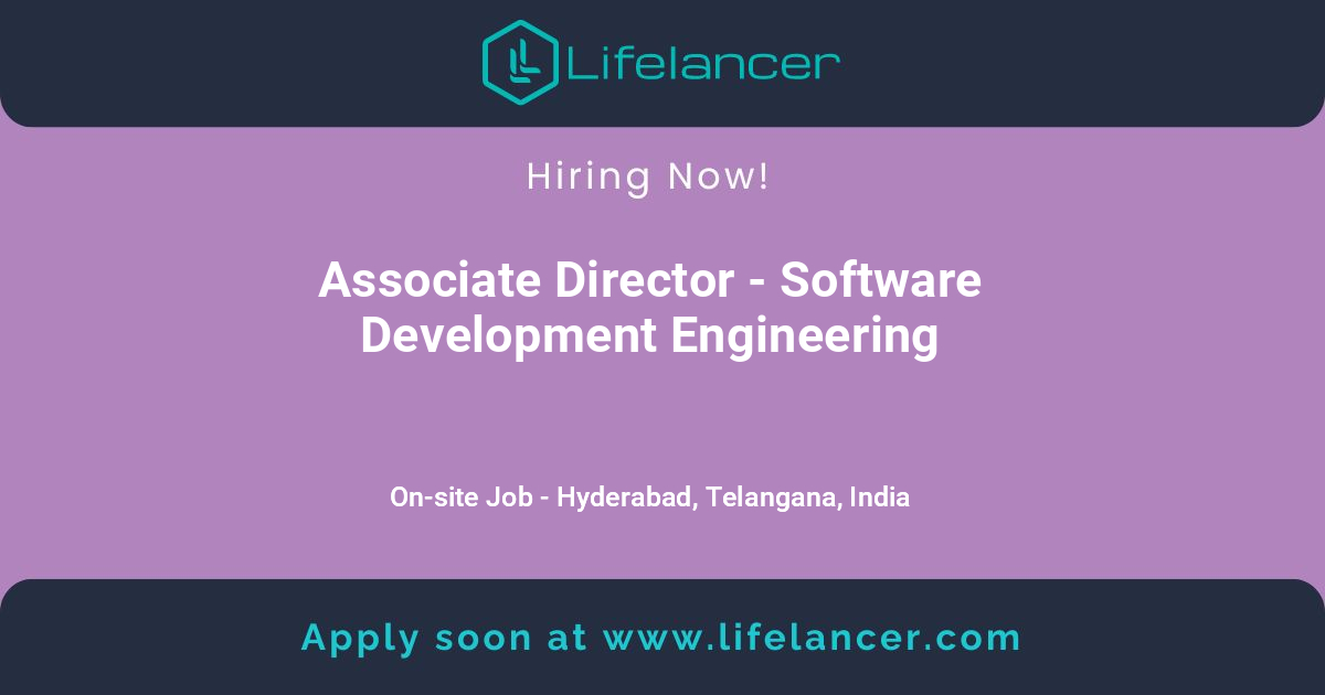 Associate Director - Software Development Engineering - On-site Job at Amgen | Lifelancer
