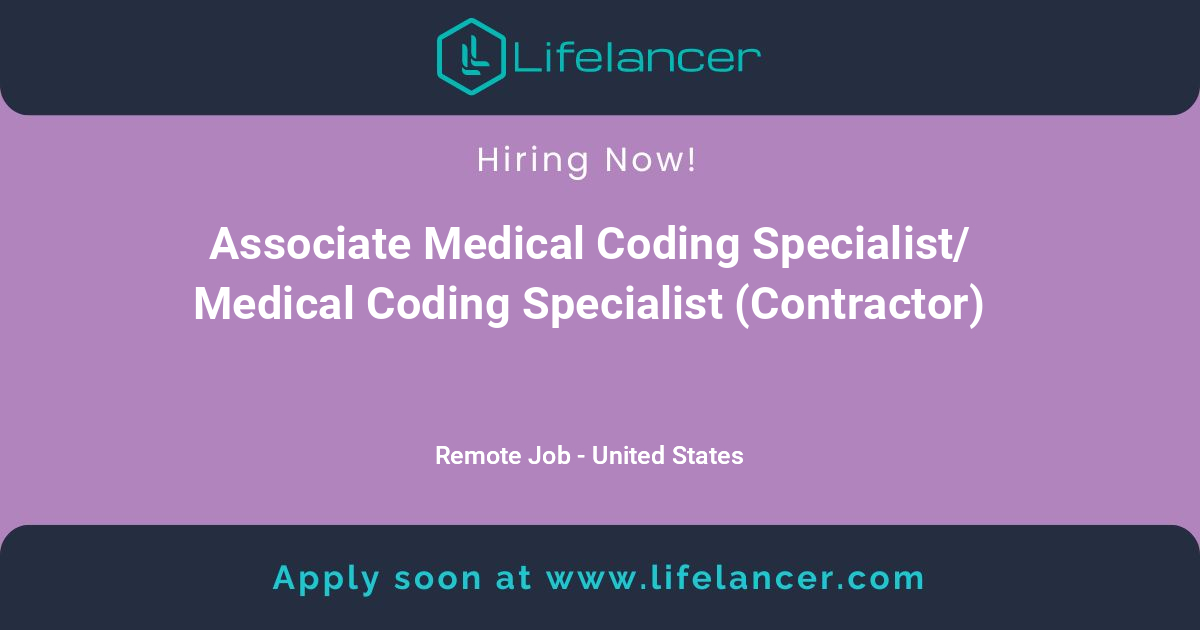 Associate Medical Coding Specialist/ Medical Coding Specialist ...