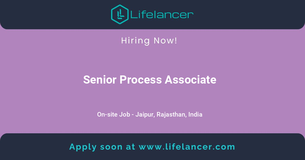Senior Process Associate - On-site Job at Global Soft Systems - India ...