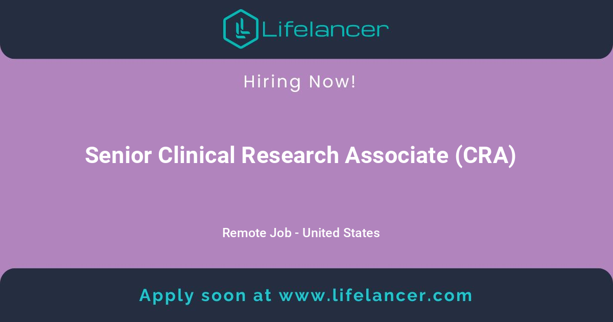 Senior Clinical Research Associate (CRA) - Remote Job at MapLight ...