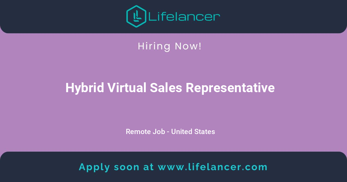 Hybrid Virtual Sales Representative - Remote Job at Inizio Engage ...