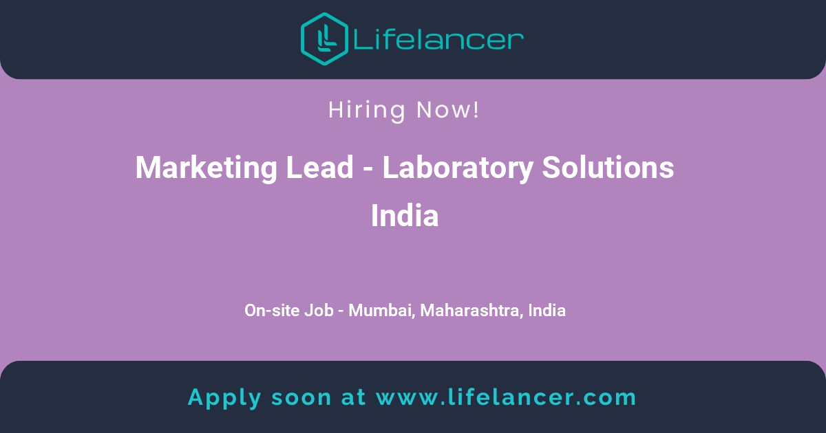 Marketing Lead - Laboratory Solutions India - On-site Job at Thermo Fisher Scientific | Lifelancer