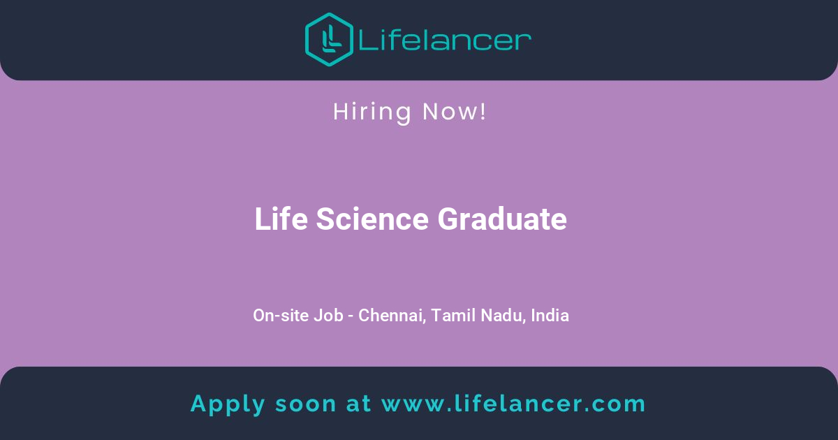 Life Science Graduate - On-site Job at Nittany Creative Services LLP ...