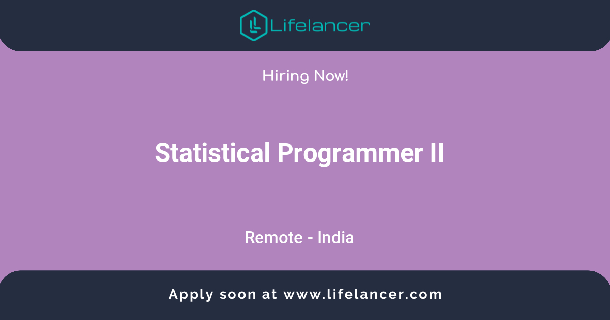 Statistical Programmer II - Remote Job at Advarra | Lifelancer
