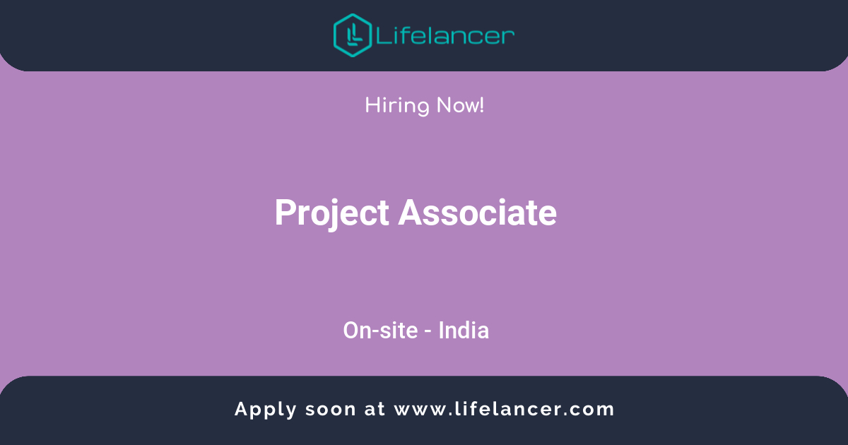 Project Associate - On-site Job at ICON plc | Lifelancer