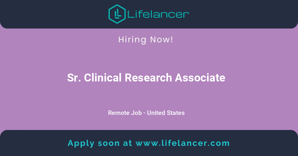 Sr. Clinical Research Associate - Remote Job at Aurion Biotech | Lifelancer