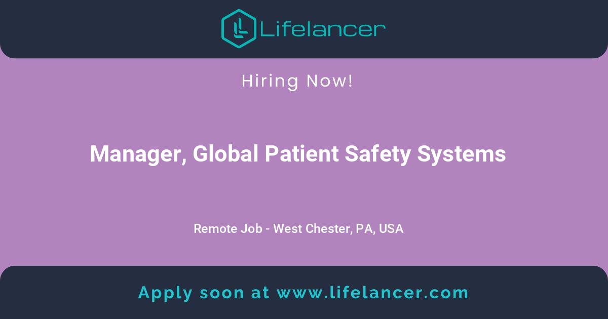 Manager, Global Patient Safety Systems - Remote Job at Regeneron ...