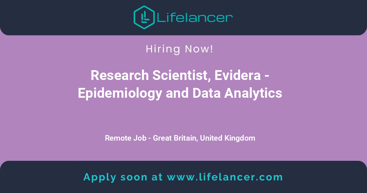 Research Scientist, Evidera - Epidemiology and Data Analytics - Remote ...