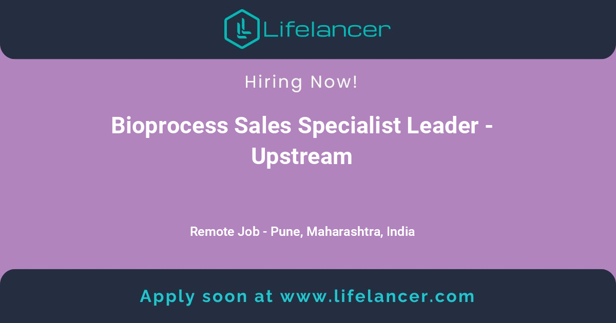 Bioprocess Sales Specialist Leader - Upstream - Remote Job at Cytiva ...