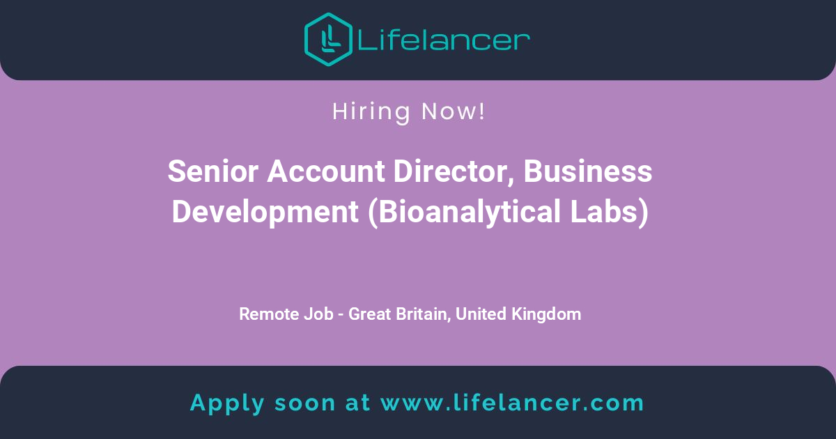 Senior Account Director, Business Development (Bioanalytical Labs) - Remote Job at Thermo Fisher ...