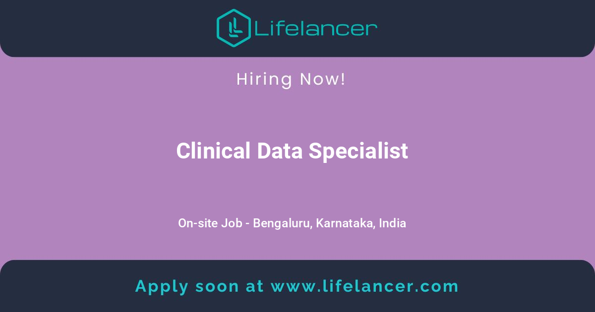Clinical Data Specialist - On-site Job at IQVIA | Lifelancer