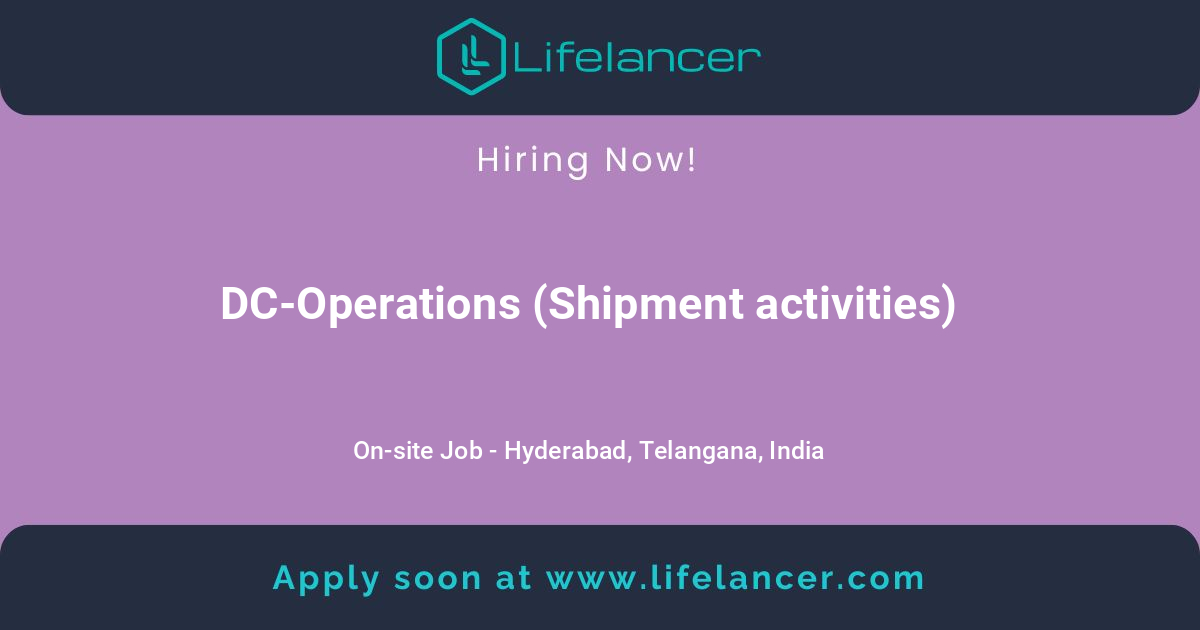DC-Operations (Shipment activities) - On-site Job at Syngene ...