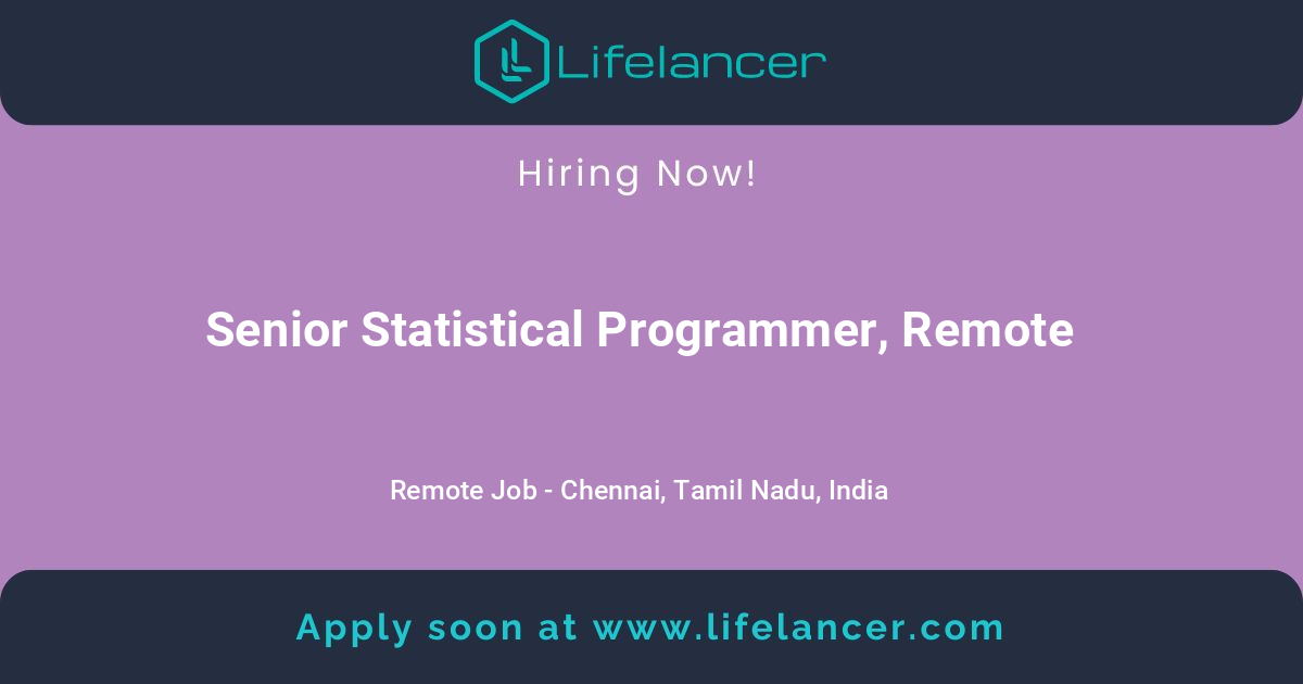 Senior Statistical Programmer, Remote - Remote Job at GatedTalent ...