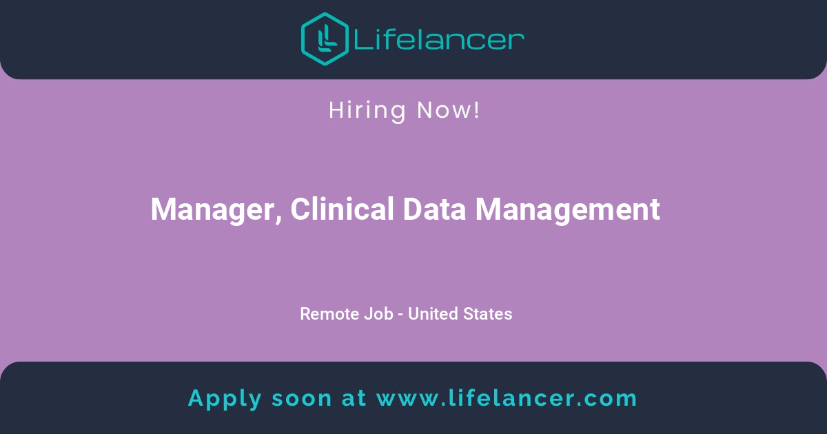 Manager, Clinical Data Management - Remote Job at Regeneron | Lifelancer