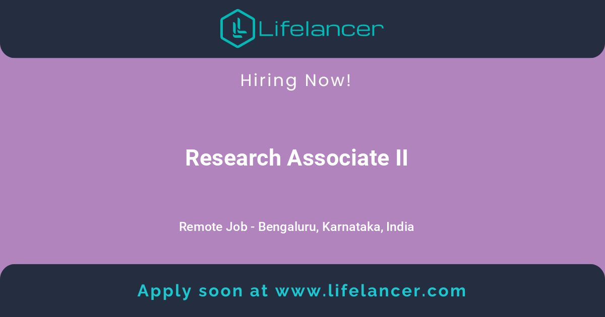 Research Associate II - Remote Job at Advarra | Lifelancer