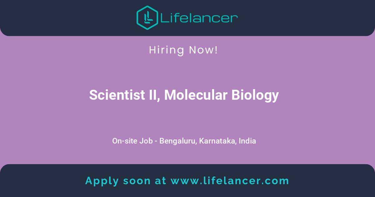 Scientist II, Molecular Biology - On-site Job at Thermo Fisher ...