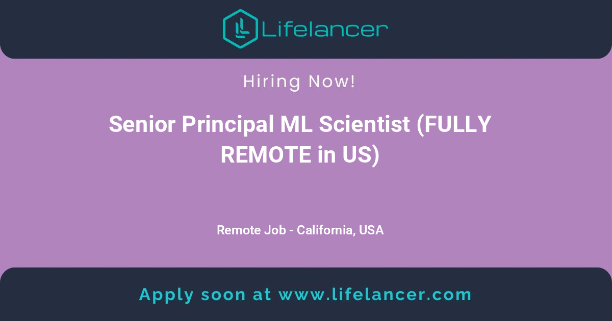 Senior Principal ML Scientist (FULLY REMOTE in US) - Remote Job at Splunk | Lifelancer