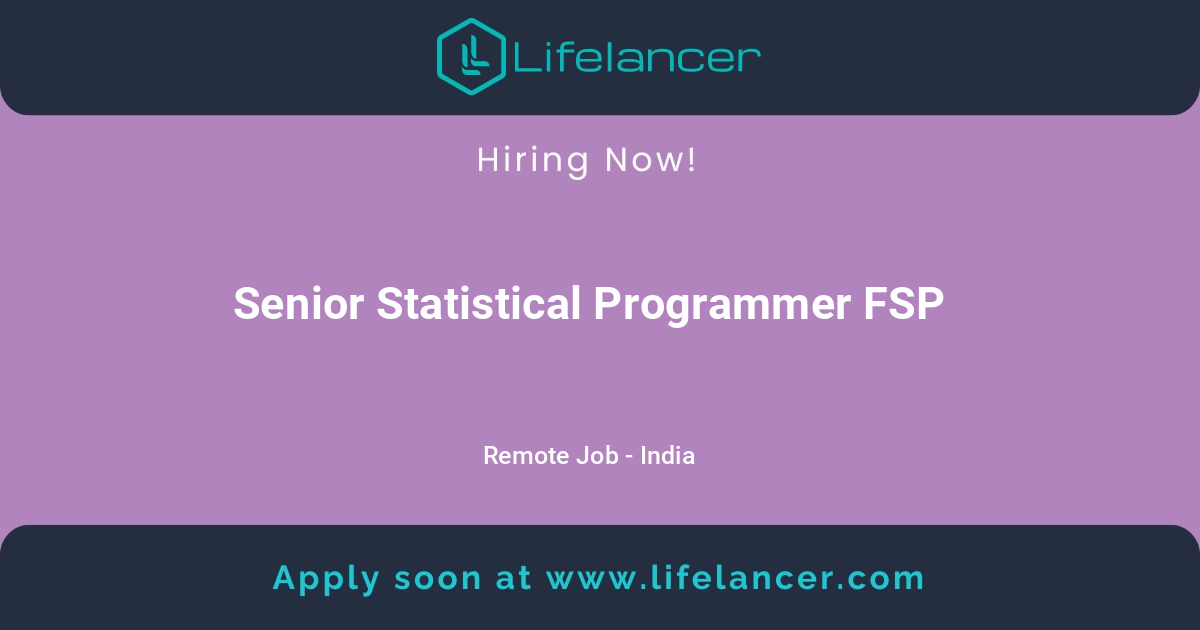 Senior Statistical Programmer FSP - Remote Job at Cytel | Lifelancer