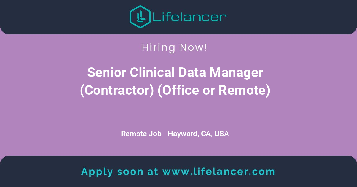 Senior Clinical Data Manager (Contractor) (Office or Remote) - Remote Job at Arcus Biosciences ...