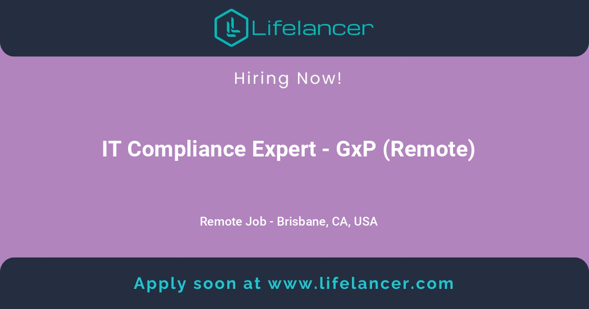 IT Compliance Expert - GxP (Remote) - Remote Job at Nestlé Health ...