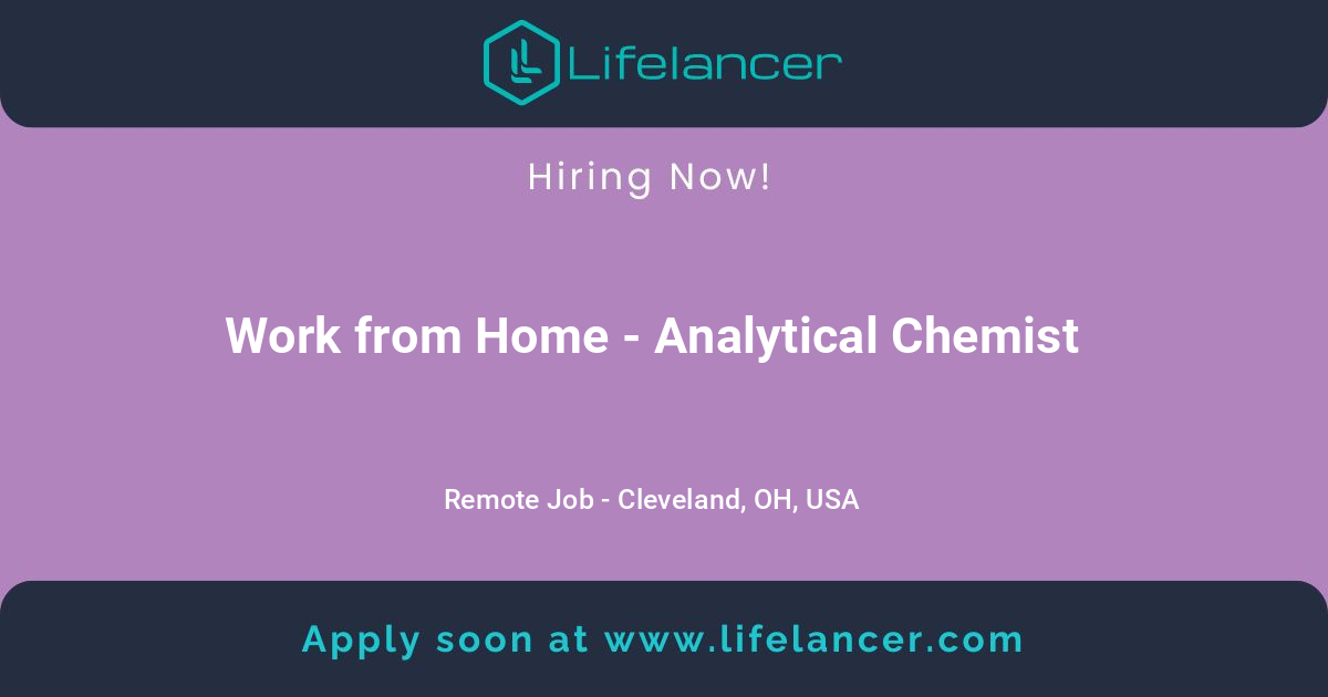 Work from Home - Analytical Chemist - Remote Job at Outlier | Lifelancer
