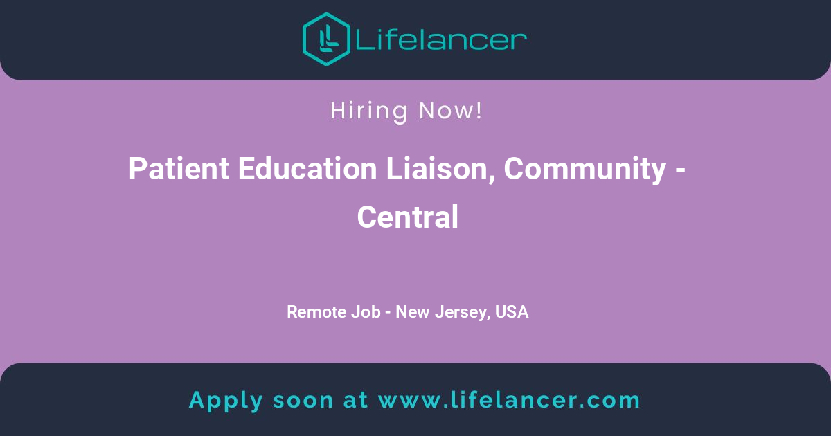 Patient Education Liaison, Community - Central - Remote Job at Sanofi ...
