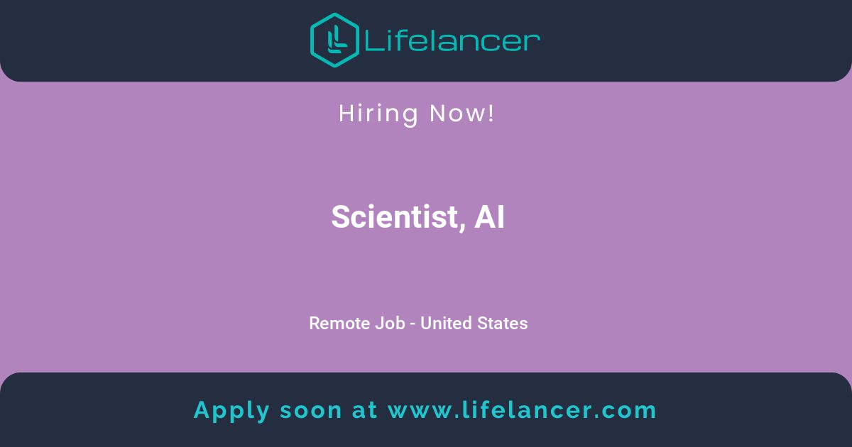 Scientist, AI - Remote Job at BioSpace | Lifelancer