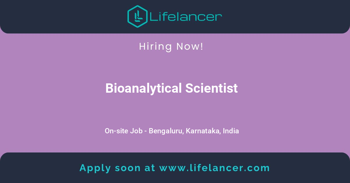 Bioanalytical Scientist - On-site Job at Syngene International Limited ...
