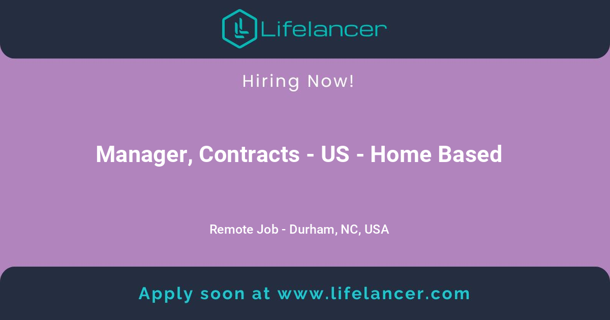 Manager, Contracts - US - Home Based - Remote Job at Worldwide Clinical ...