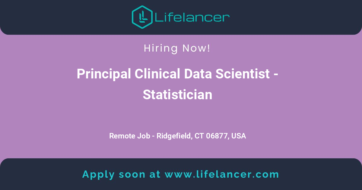 Principal Clinical Data Scientist - Statistician - Remote Job at ...