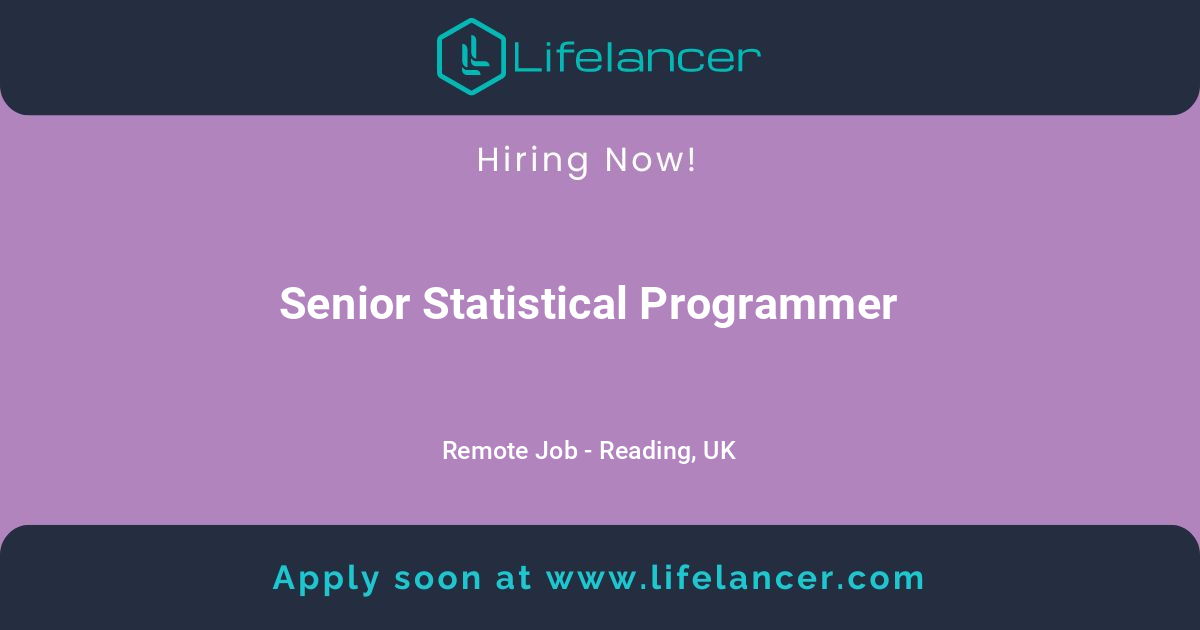 Senior Statistical Programmer - Remote Job at IQVIA | Lifelancer