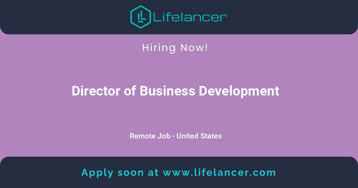 Director of Business Development - Remote Job at Pathos | Lifelancer