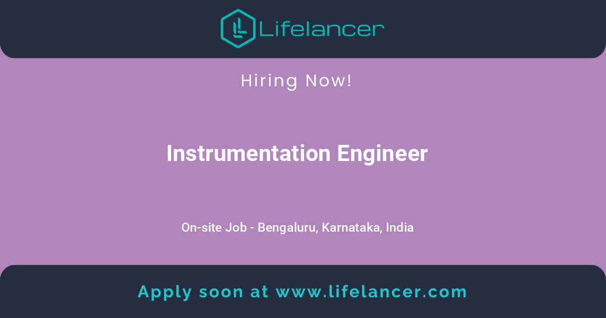 Instrumentation Engineer - On-site Job at Syngene International Limited ...