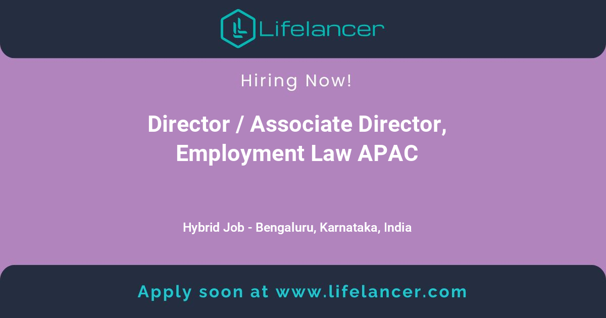 Director / Associate Director, Employment Law APAC - Hybrid Job at ...